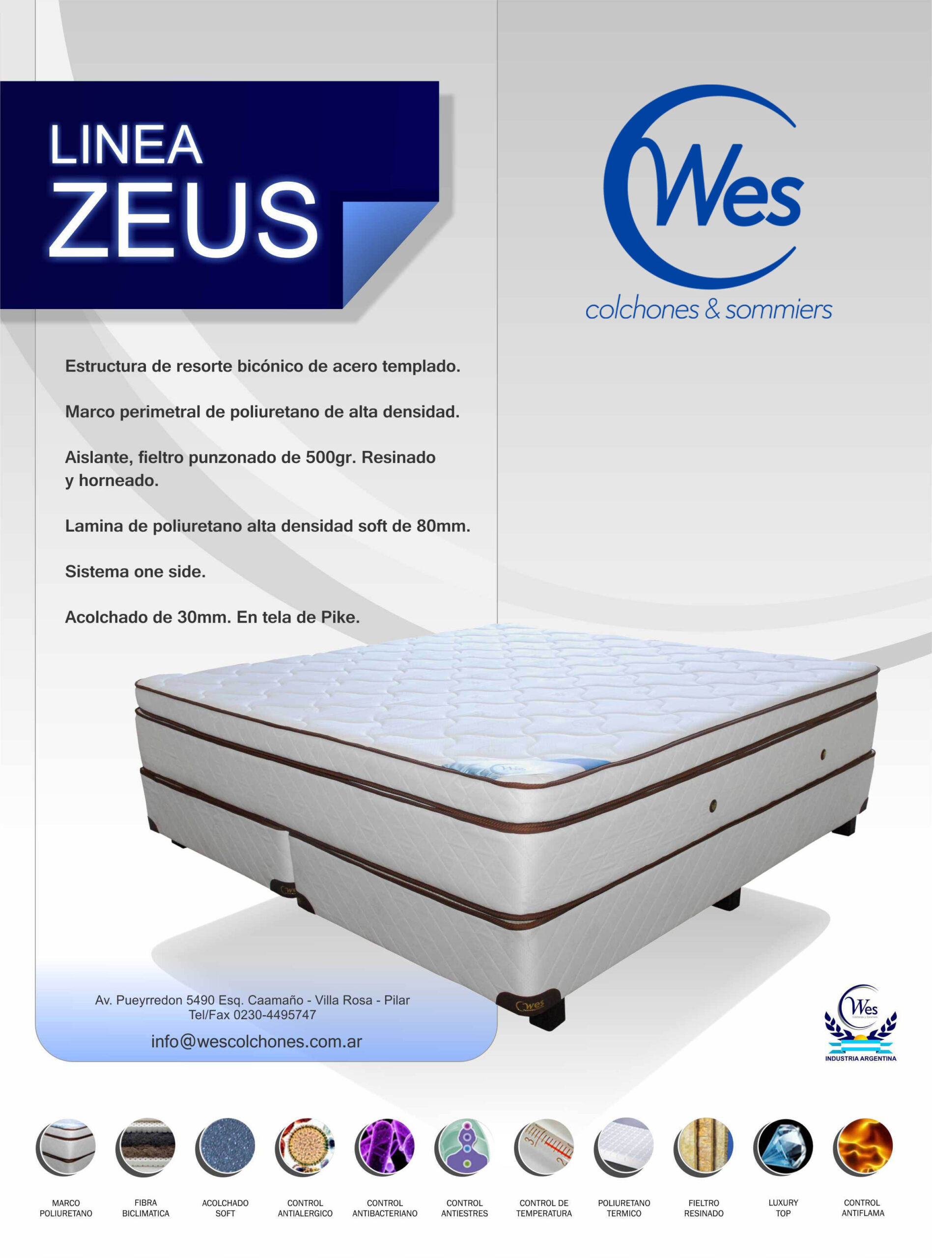 Línea Zeus – Wes Colchones